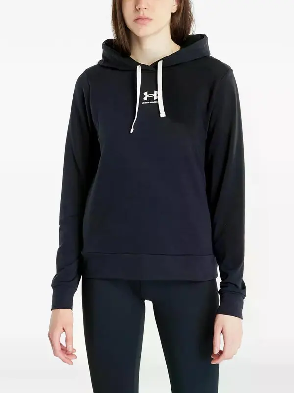 Under Armour Logo-print Drawstring Hoodie - Black