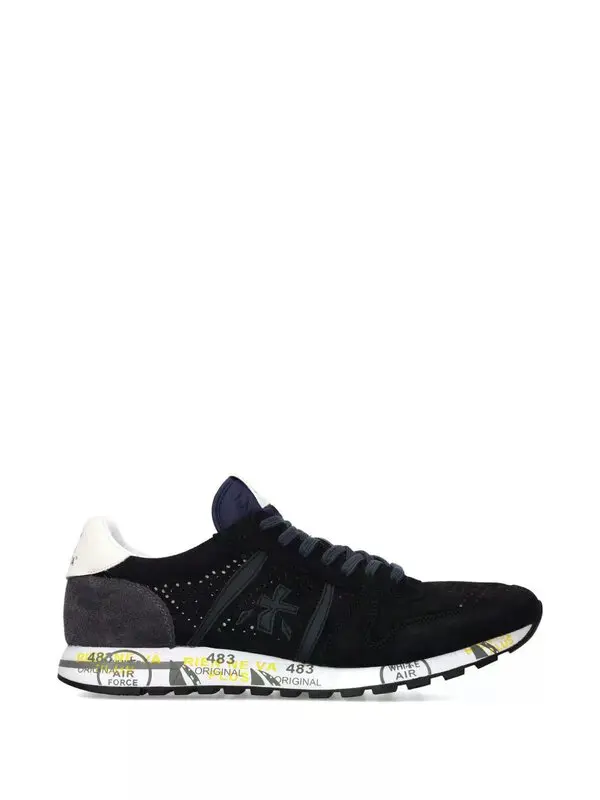 Premiata Eric Perforated Suede Sneakers - Blue