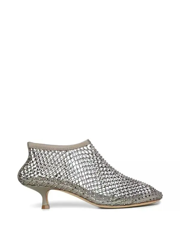 Christopher Esber Minette Crystal-embellished Mesh Pumps - Neutrals