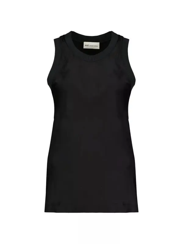 Ami Sleeveless Tank Top - Black