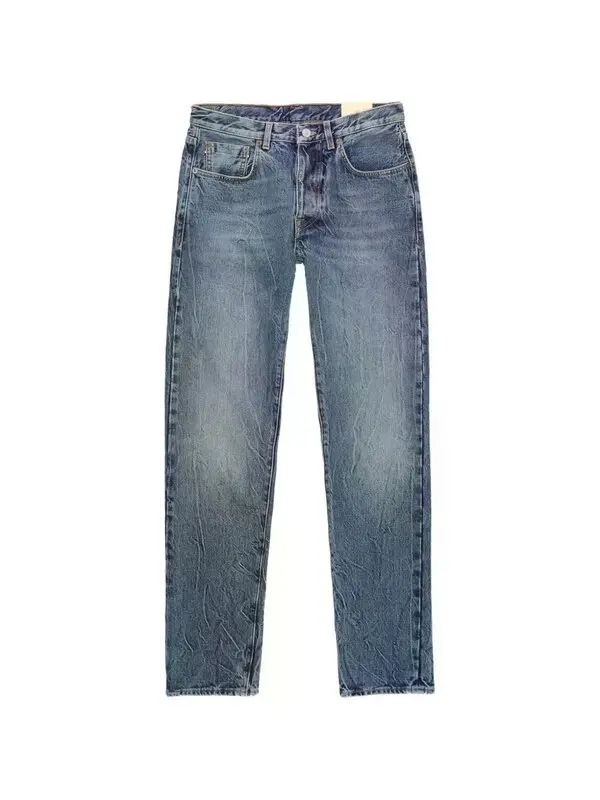 FORTELA Five-pocket Stone-wash Jeans - Blue