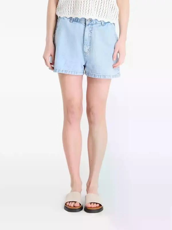 Carhartt Work In Progress Light-wash Denim Shorts - Blue