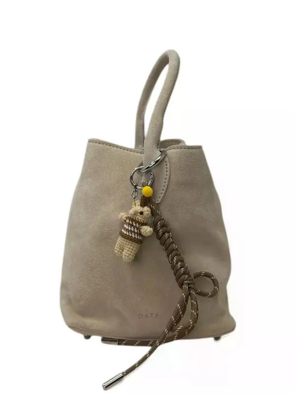 D.a.t.e. Paniere Suede Shoulder Bag - Neutrals