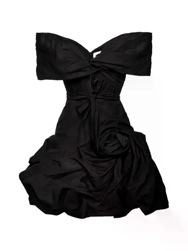 Magda Butrym Draped Shawl-collar Midi Dress