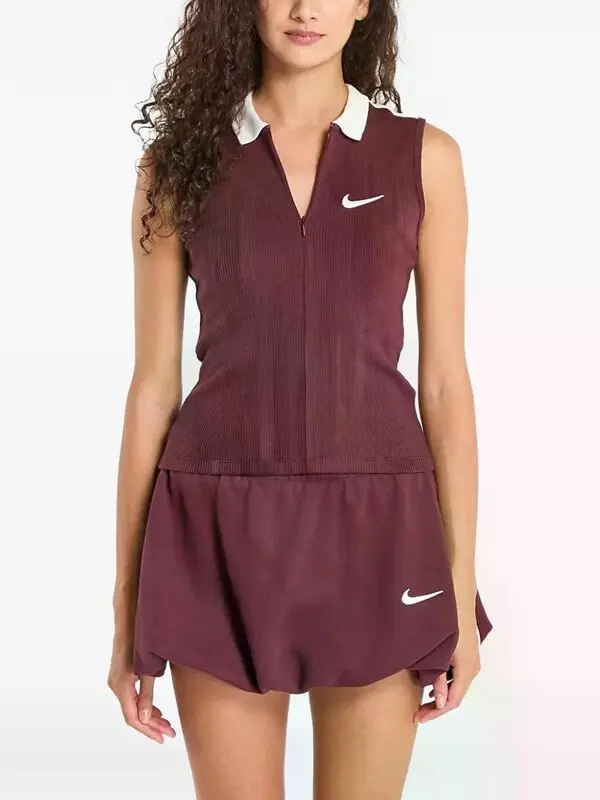 Nike Ribbed Sleeveless Top - Brown