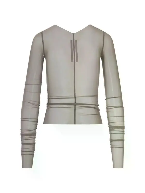Rick Owens Tulle Long-sleeve T-shirt - Brown