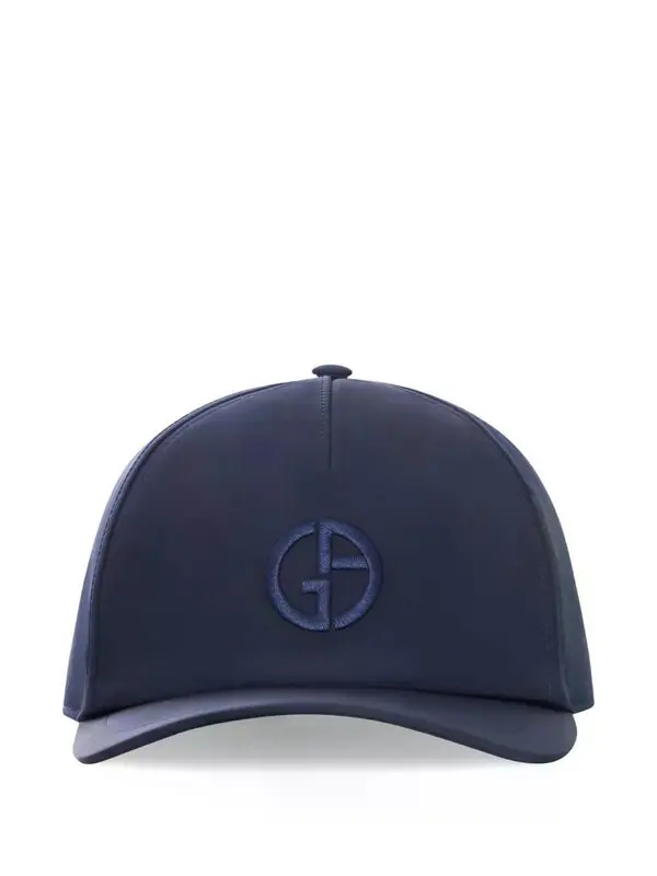 Giorgio Armani Embroidered Logo Baseball Cap - Blue