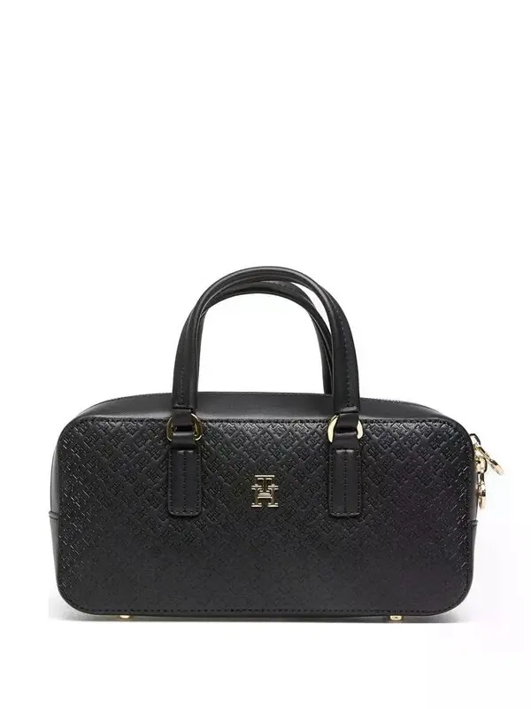 Tommy Hilfiger Monogram-embossed Tote Bag - Black