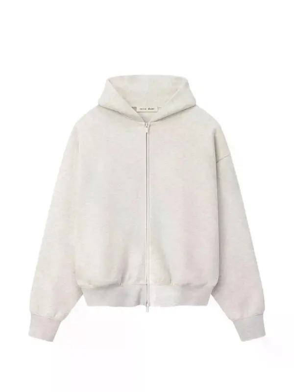 Fear Of God Essentials Signature Classic Zip-up Hoodie - Grey