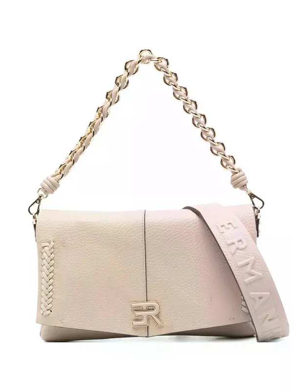 ERMANNO FIRENZE Braided-detail Shoulder Bag - Neutrals