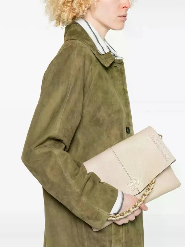 ERMANNO FIRENZE Braided-detail Shoulder Bag - Neutrals