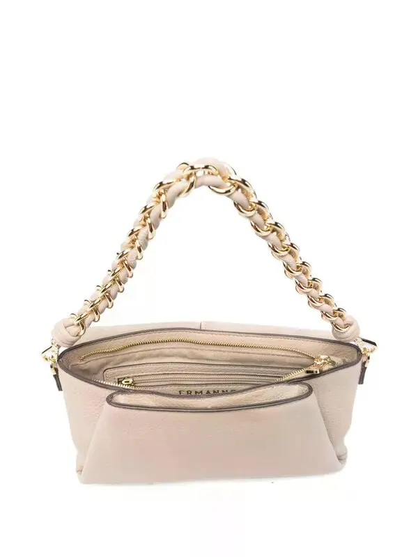 ERMANNO FIRENZE Braided-detail Shoulder Bag - Neutrals