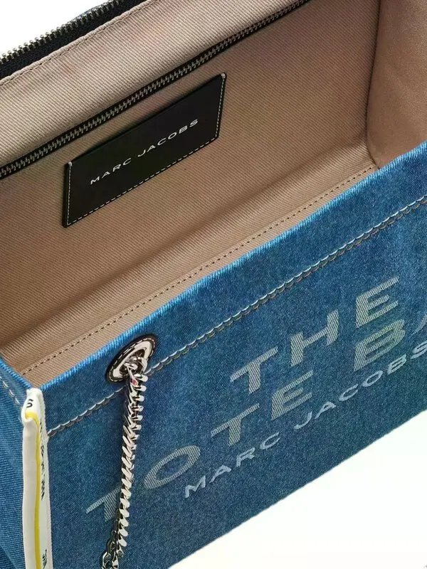 Marc Jacobs The Tote Bag Chain-link Denim Tote - Blue
