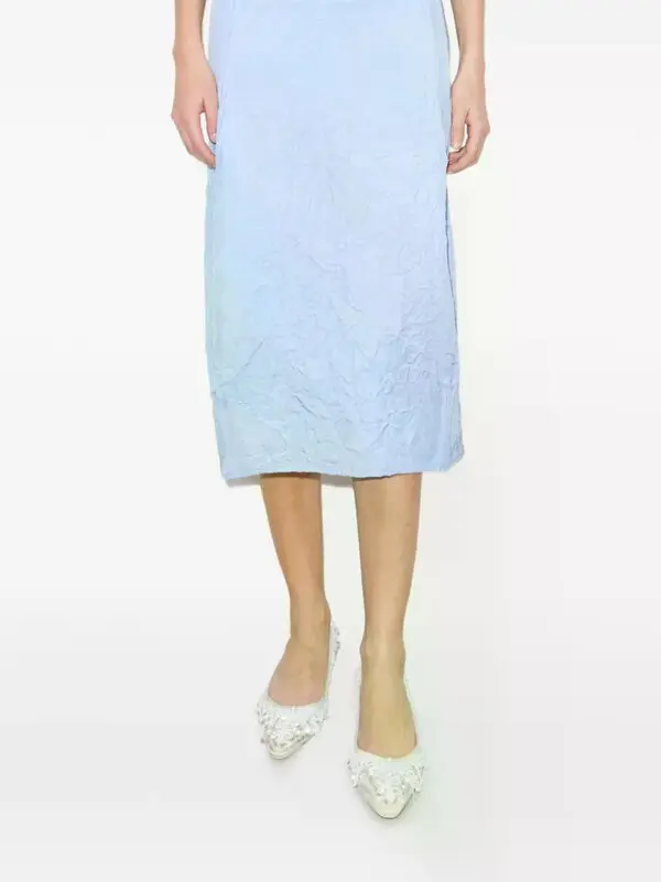 Tory Burch Crinkled Viscose Skirt