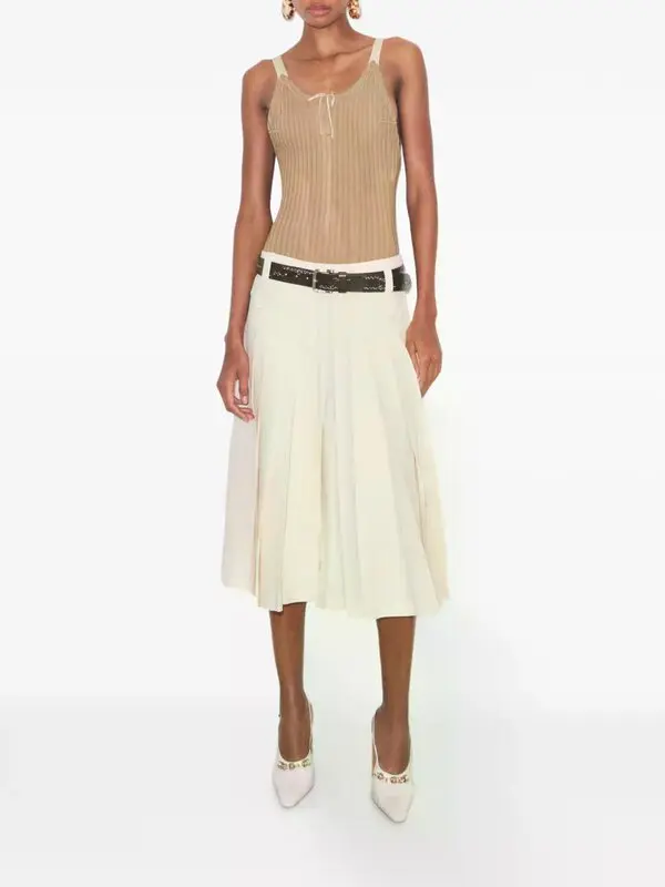 Tory Burch Pleated Midi Skirt