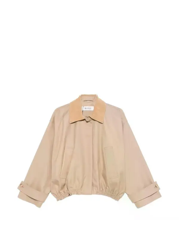 RÓHE Suede-collar Jacket - Neutrals