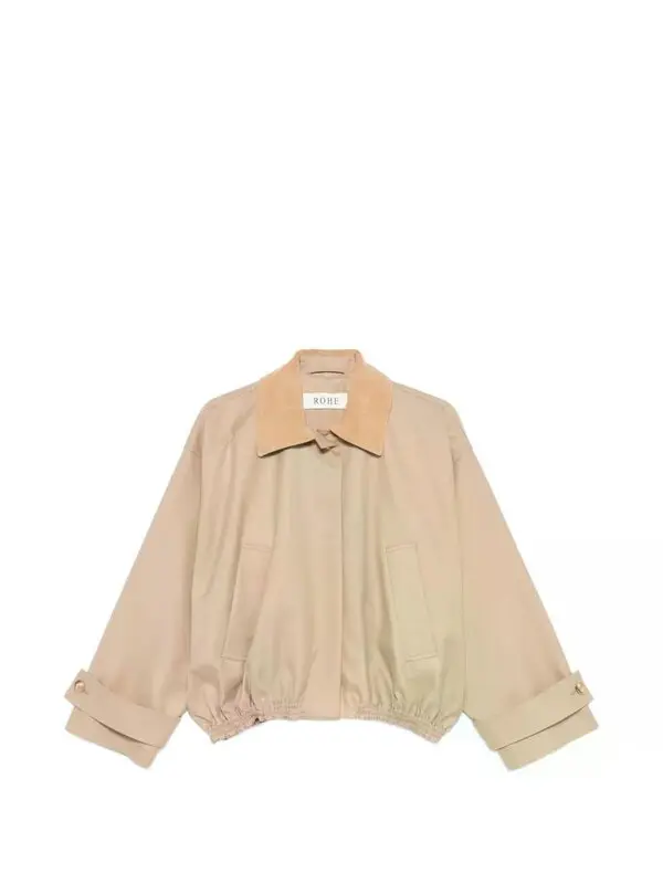 RÓHE Suede-collar Jacket - Neutrals