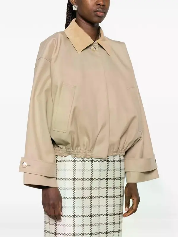 RÓHE Suede-collar Jacket - Neutrals