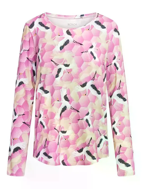 RÖSCH Graphic Pyjama Top - Pink