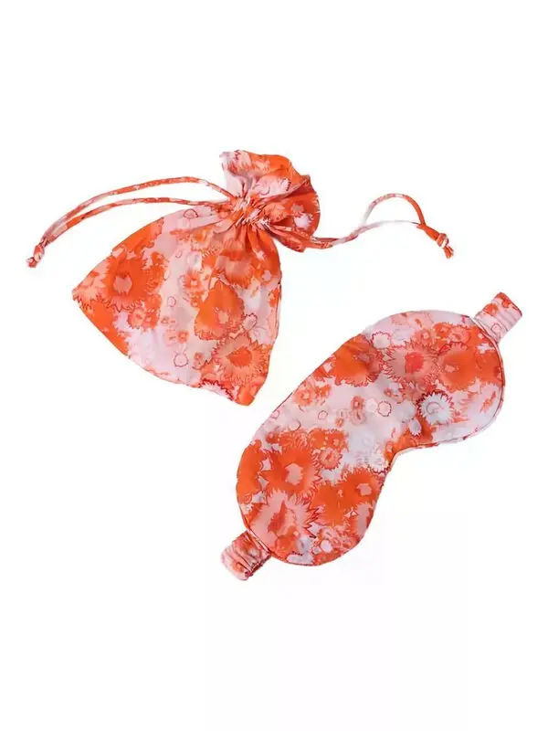 KARMA ON THE ROCKS Floral Eye Mask - Orange