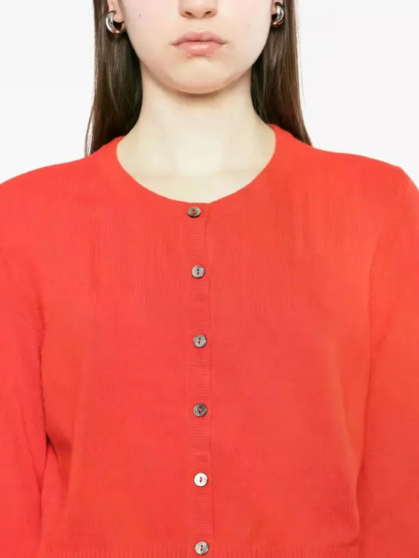 N.peal Cropped Cashmere Cardigan