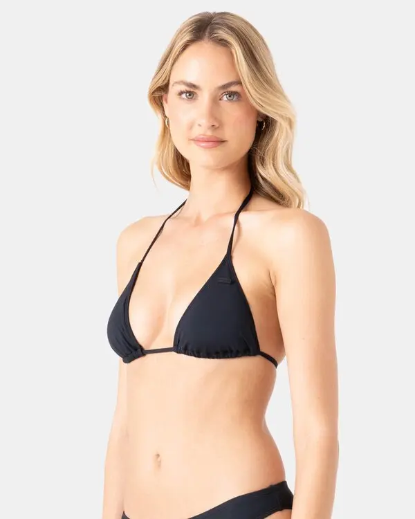Roxy Sd Beach Classics Tiki Triangle Bikini Top - Anthracite
