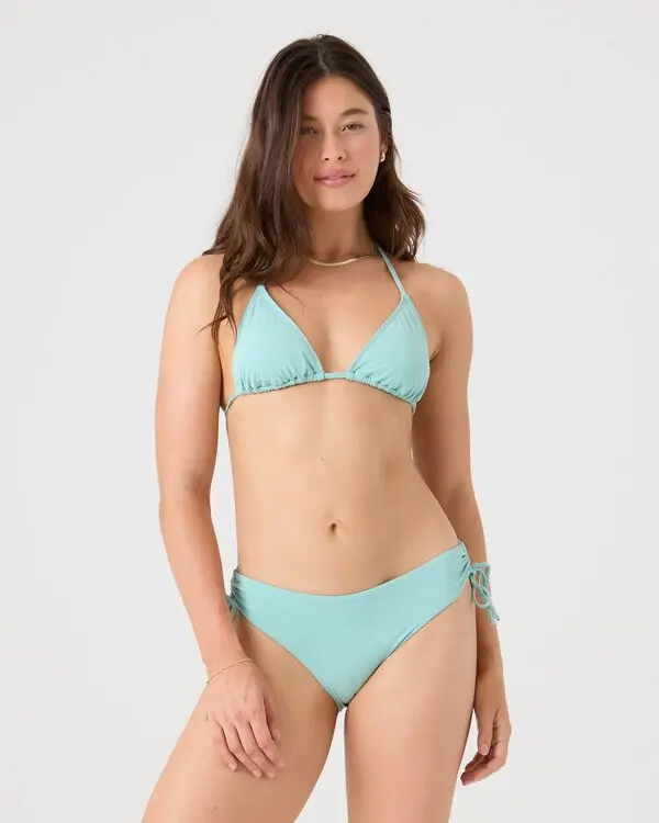 Roxy Sd Beach Classics Tiki Tri Bikini Top - Aqua Bliss