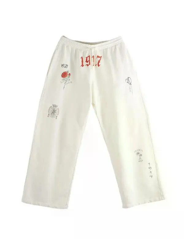 Balenciaga Graphic-print Track Pants - Neutrals