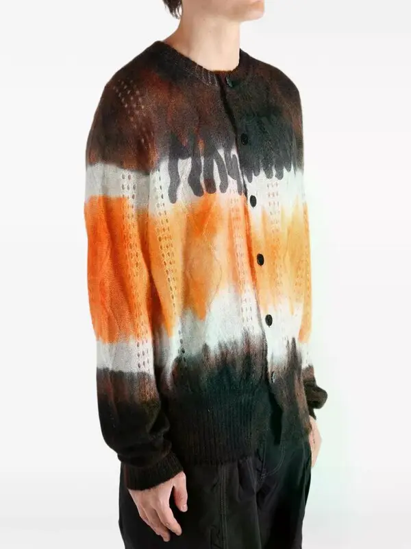 MAGLIANO Tie-dye Knit Cardigan - Brown
