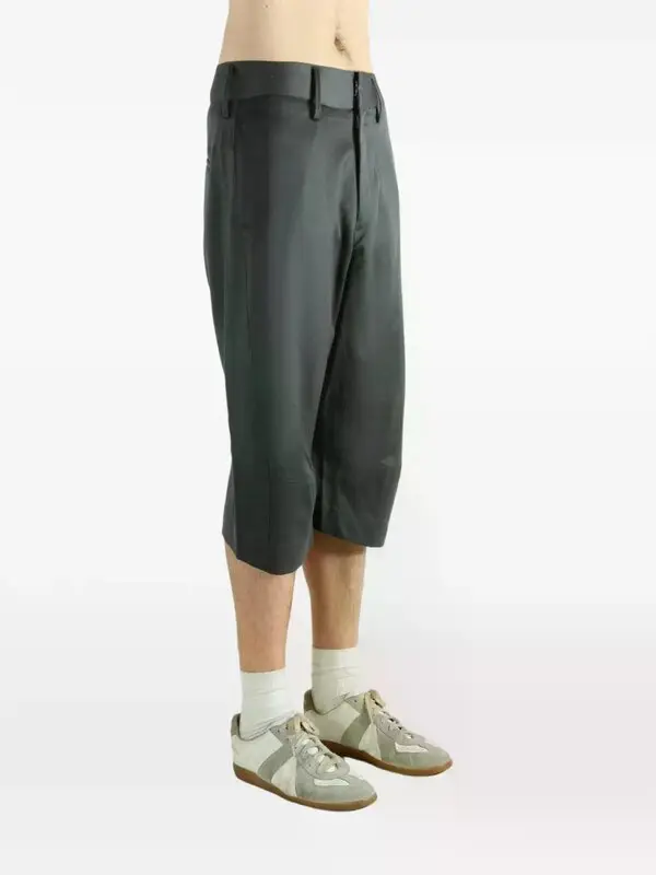 OMAR AFRIDI Paneled Wool Shorts