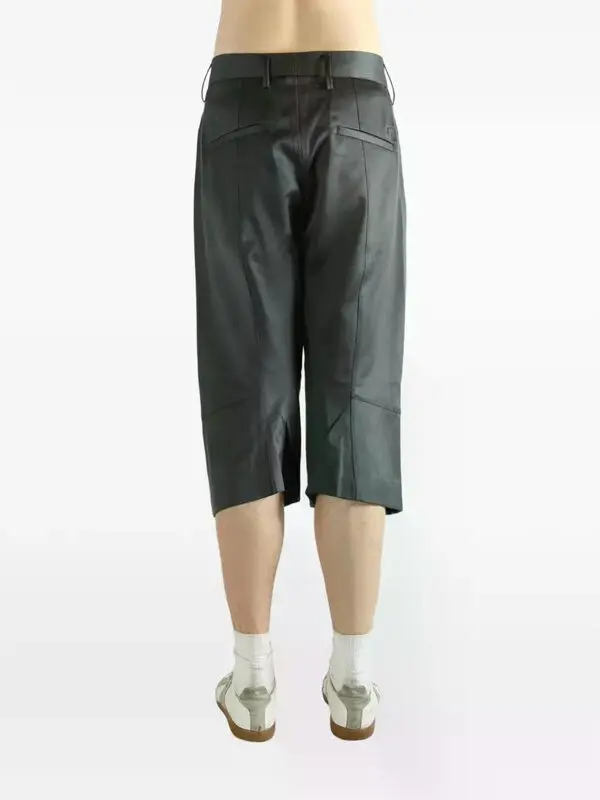 OMAR AFRIDI Paneled Wool Shorts