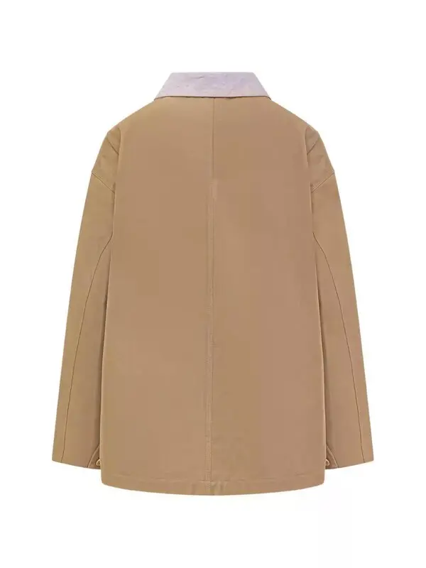 Casablanca Leather-collar Patch-pocket Jacket