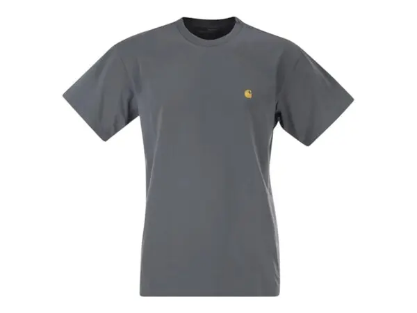 Carhartt Wip Short Sleeve Chase T-shirt - Cozy Blue/gold