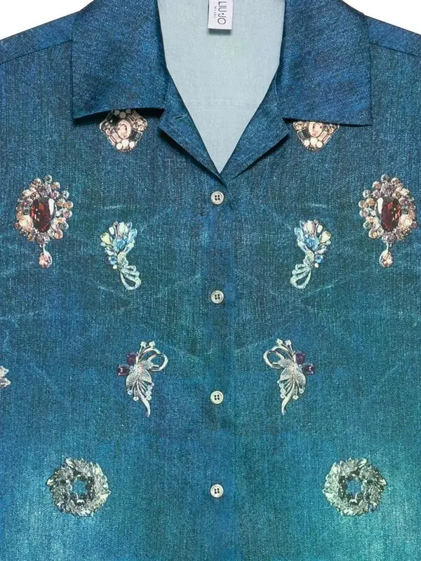 Liu Jo Embellished Long Sleeve Shirt