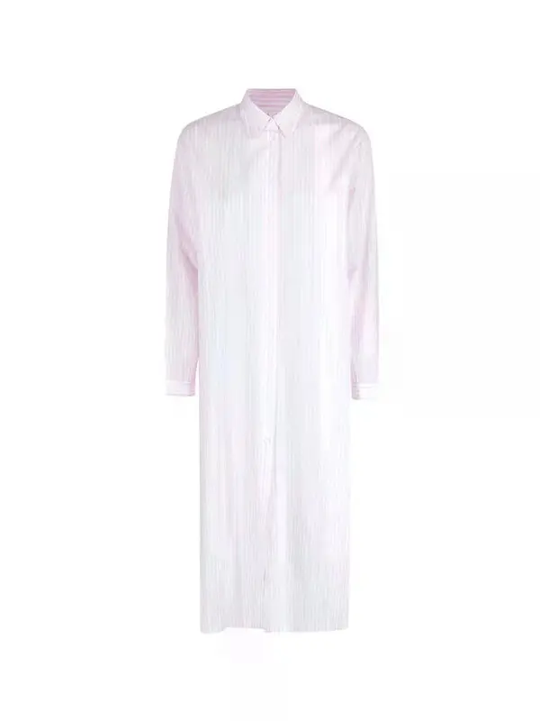 MC2 SAINT BARTH Adeline Striped Maxi Dress - White