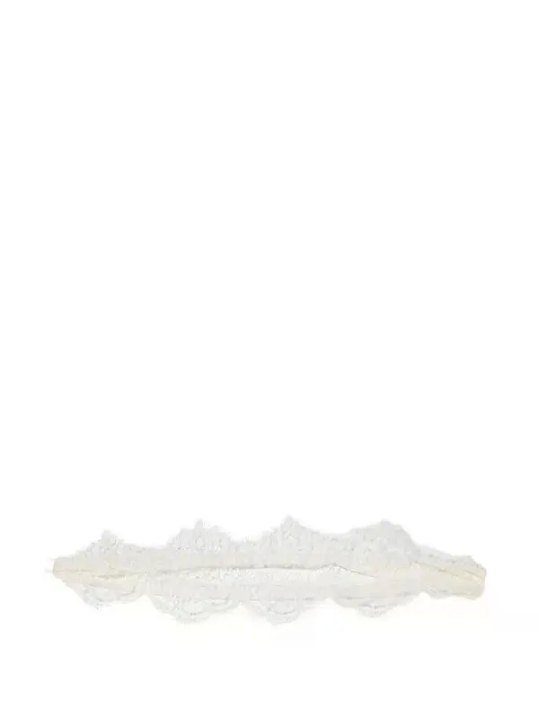 JENNIFER BEHR Emeline Lace Headwrap - White