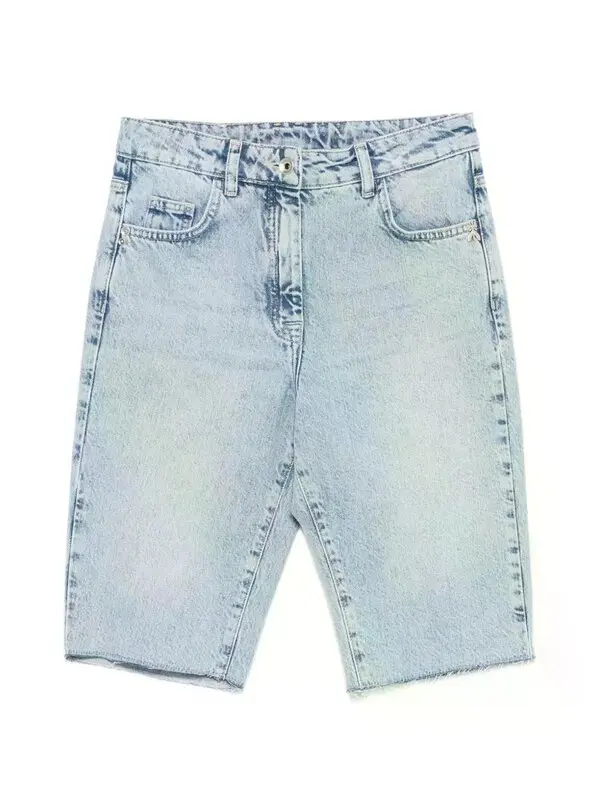 Patrizia Pepe Denim Bermuda Shorts - Blue