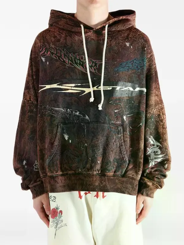 HELLSTAR Graffiti-print Hoodie