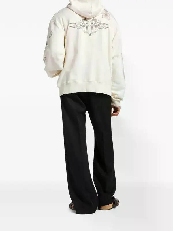Balenciaga Graphic-print Zip-up Hoodie