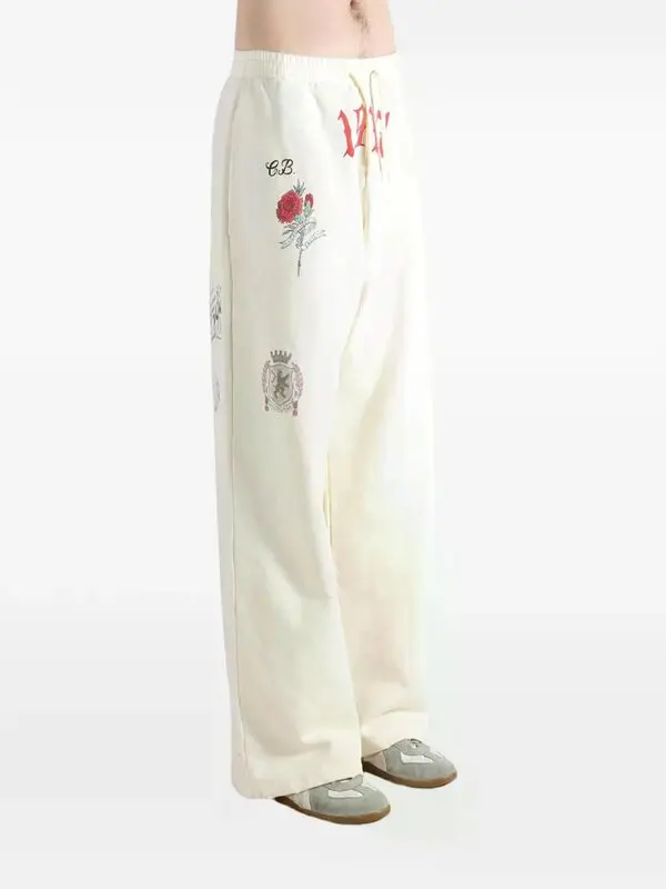 Balenciaga Graphic-print Track Pants - Neutrals