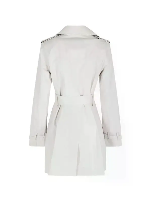 SAVE THE DUCK Belted Double-breasted Trench Coat - Neutrals