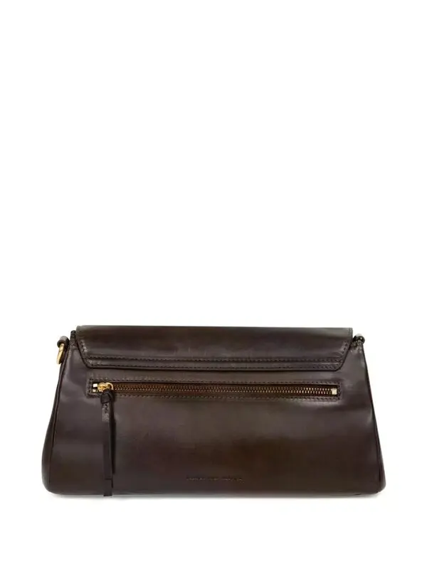 Dries Van Noten Buckle Leather Shoulder Bag - Brown