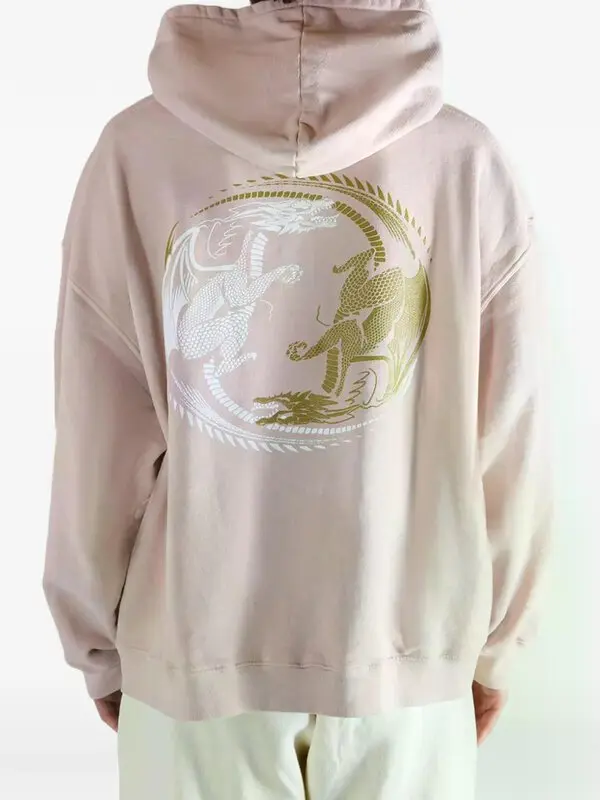 D-R-G-N Dragon-print Hoodie - Pink