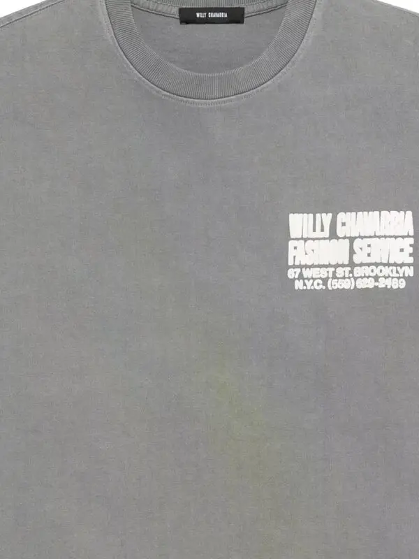 WILLY CHAVARRIA Short-sleeve Round-neck T-shirt - Grey