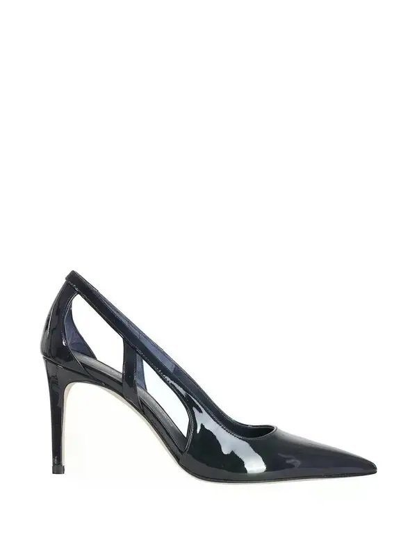 STUART WEITZMAN Power Patent-finish Cut-out Pumps - Blue