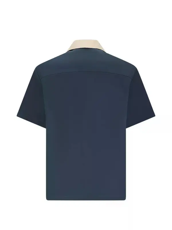 JIL SANDER Contrast-collar Short-sleeved Shirt