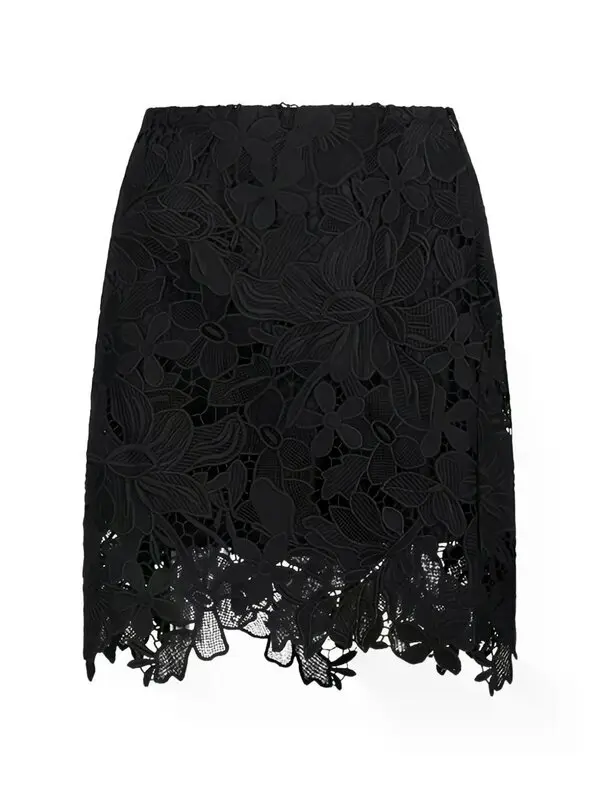 Sportmax Macramé Skirt - Black