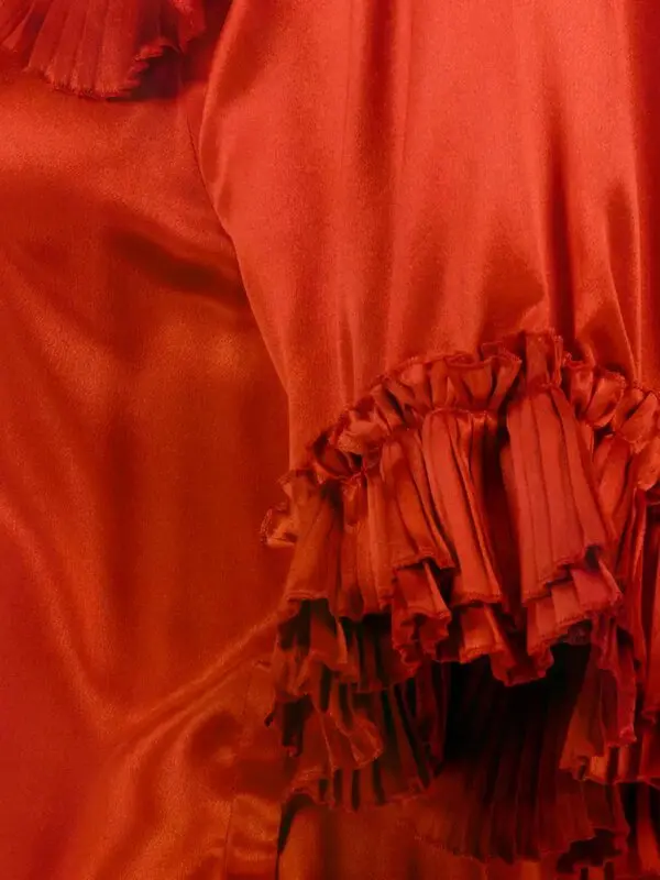 Saint Laurent Asymmetric Silk Dress