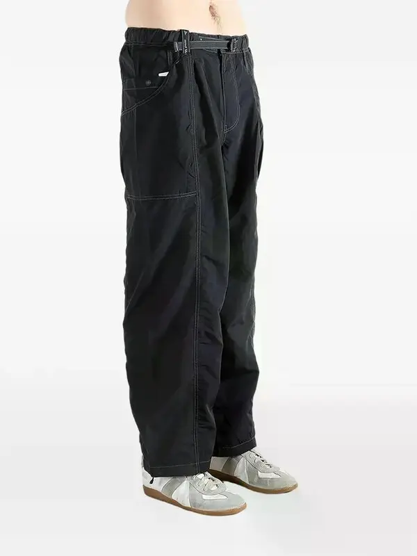 AND WANDER Contrast-stitch Belted Trousers