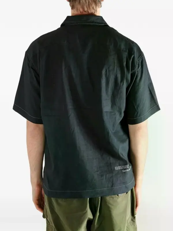 AND WANDER Embroidered Short-sleeve Shirt